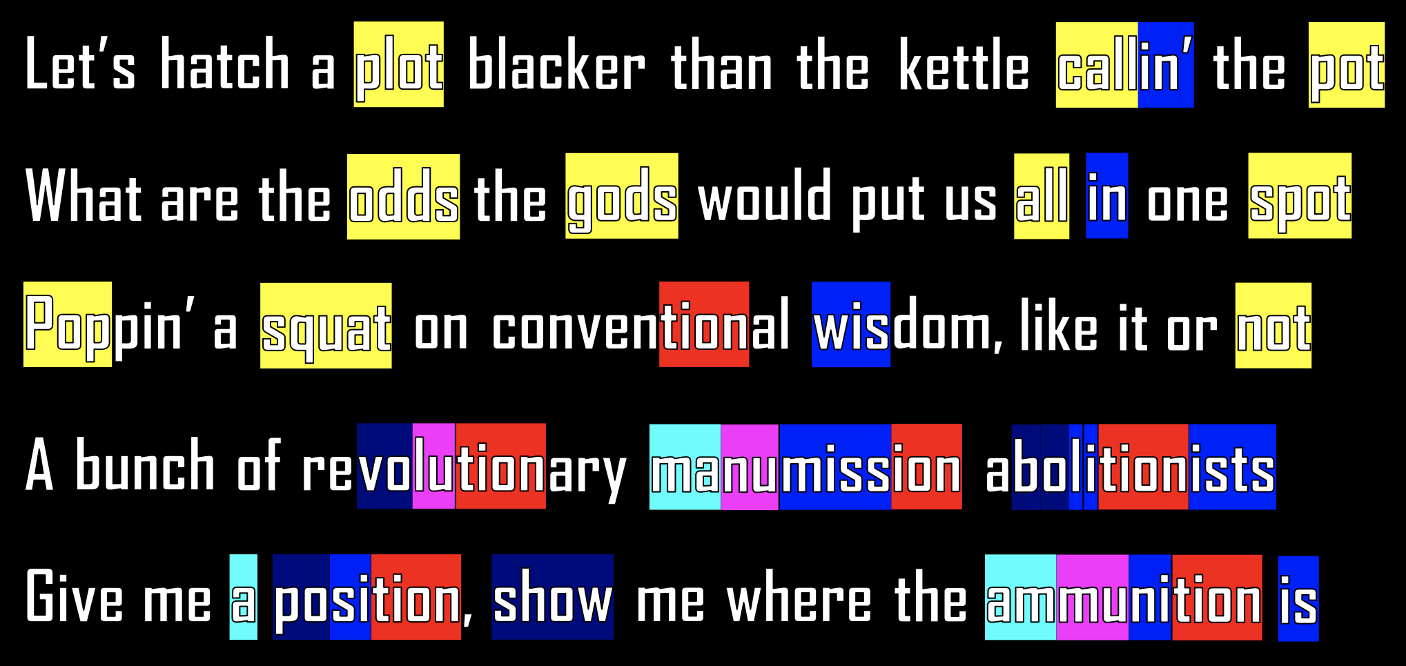 The Best Rhymes in Hamilton – Mark Cooprider