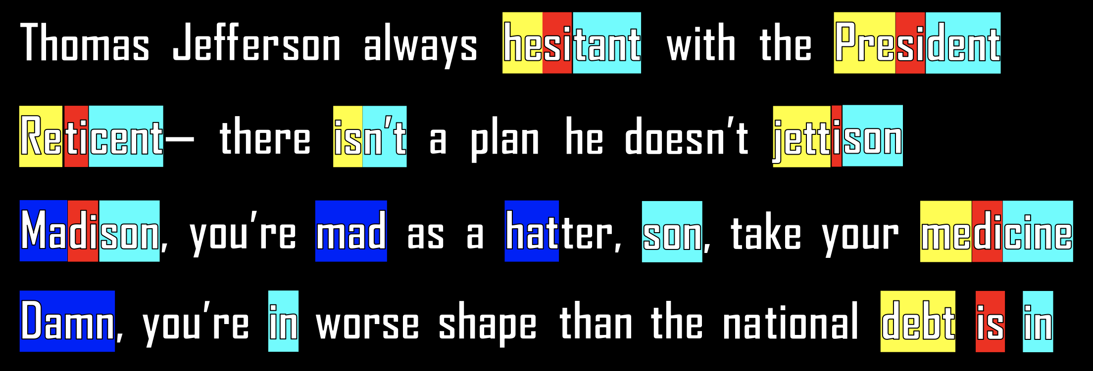 The Best Rhymes in Hamilton – Mark Cooprider